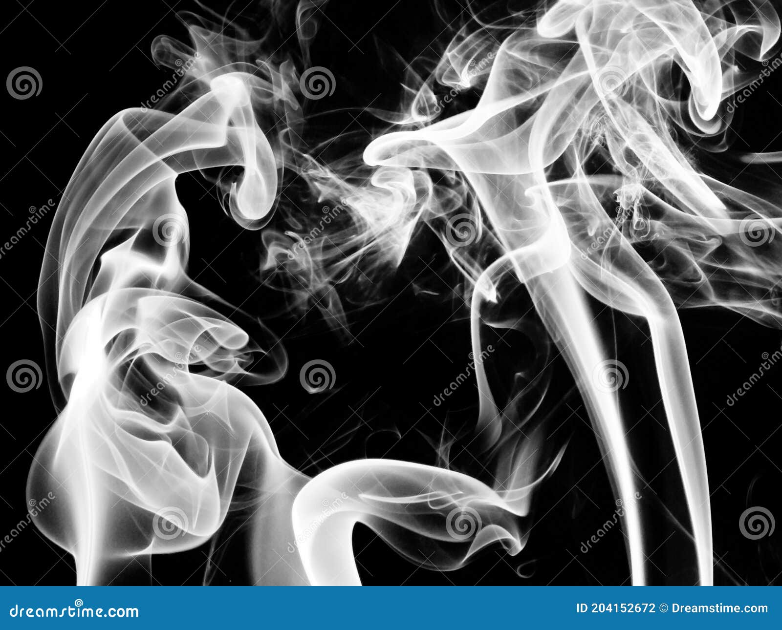 White smoke on the black stock photo. Image of writhing - 204152672