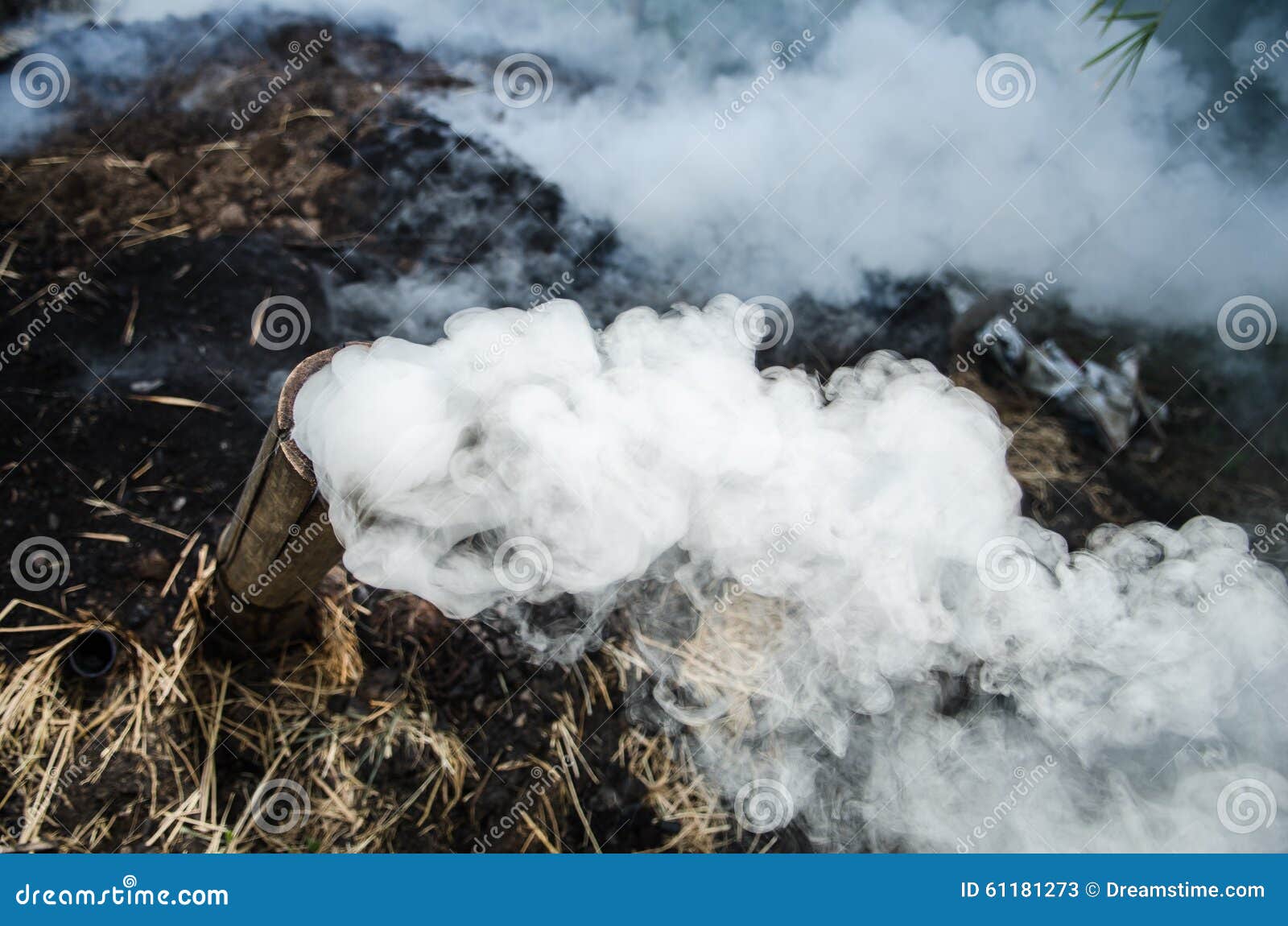 White smoke stock image. Image of bamboo, smoke, caused - 61181273