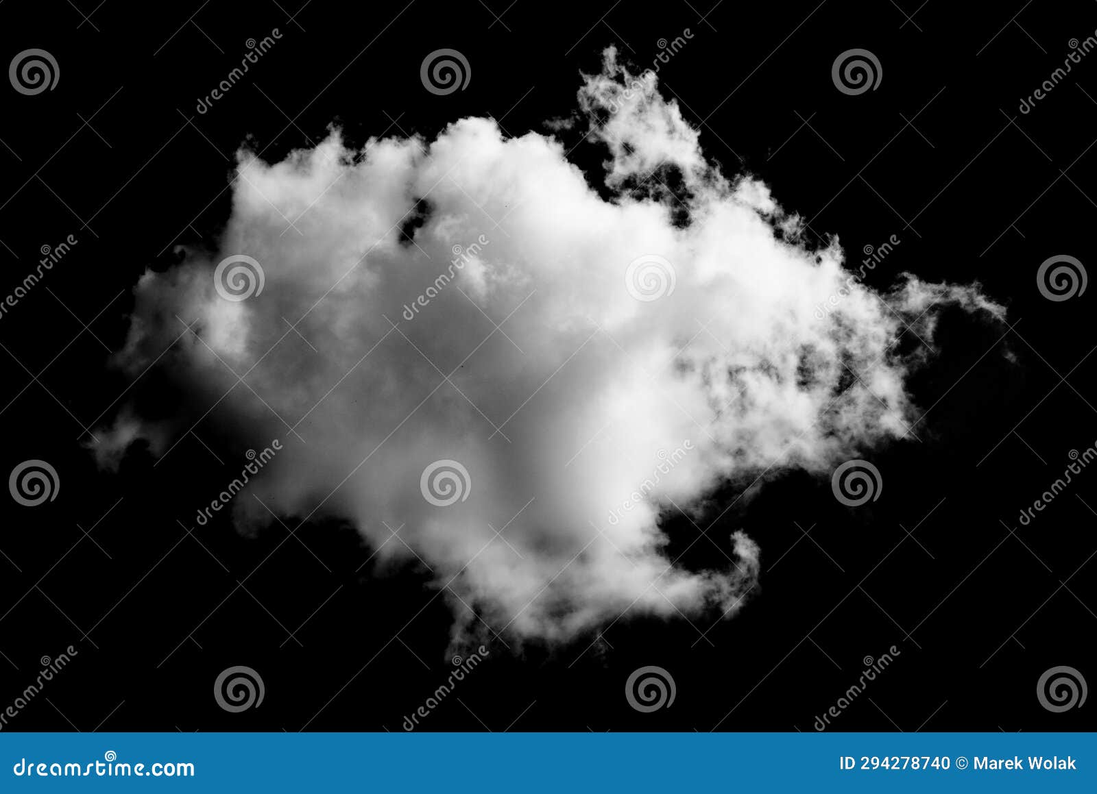 White Clouds in the Sky, Black Background, Smoke Stock Photo - Image of ...
