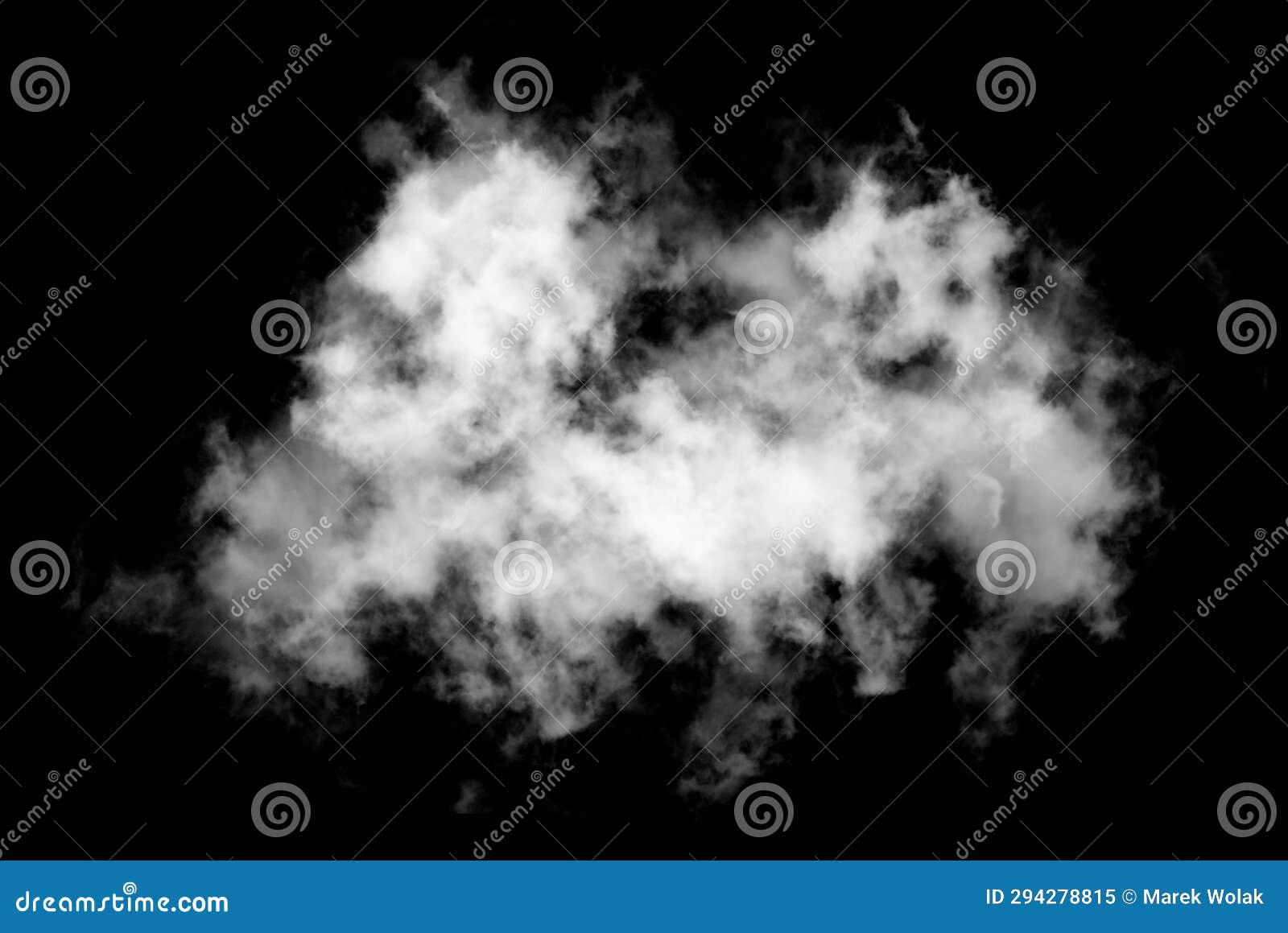 White Clouds in the Sky, Black Background, Smoke Stock Image - Image of ...