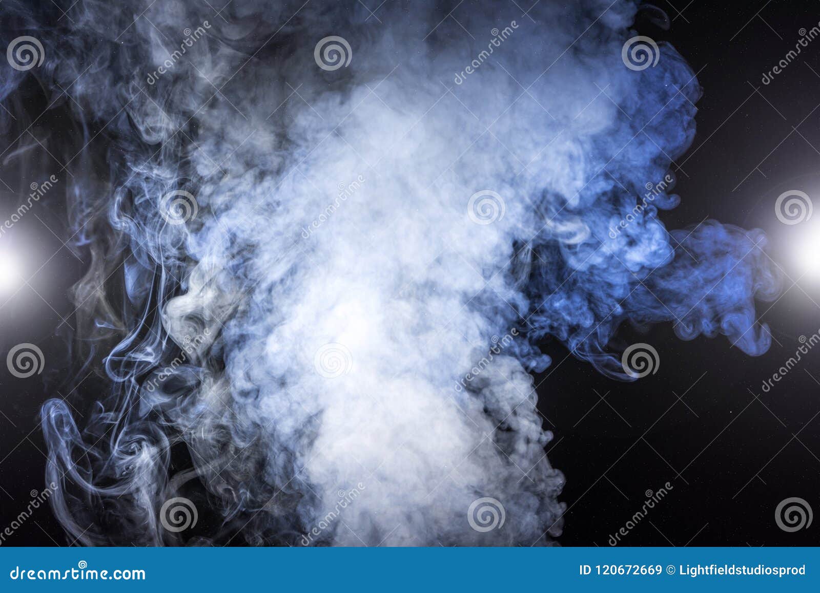White Smoke and Glowing Lights Stock Image - Image of texture, design ...
