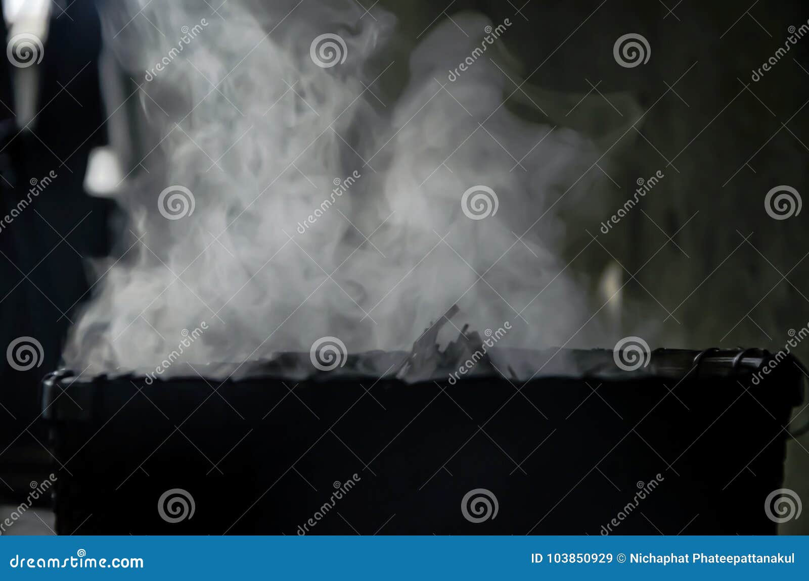 Smoke Hanging Over The Trans Canada Highway, Highway 1, Along Kamloops ...