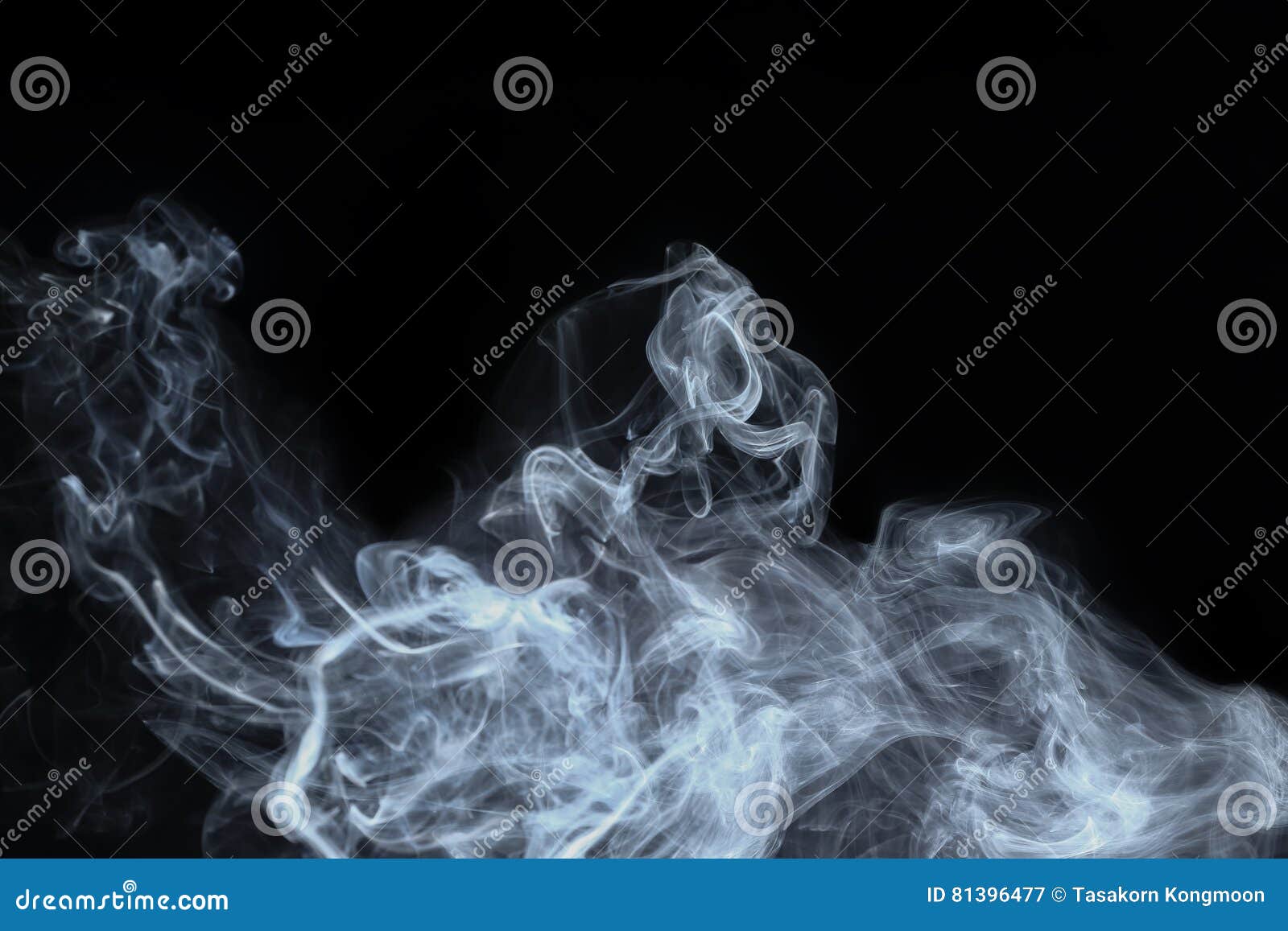 White Smoke Isolated on Black Stock Image - Image of motion, isolated ...