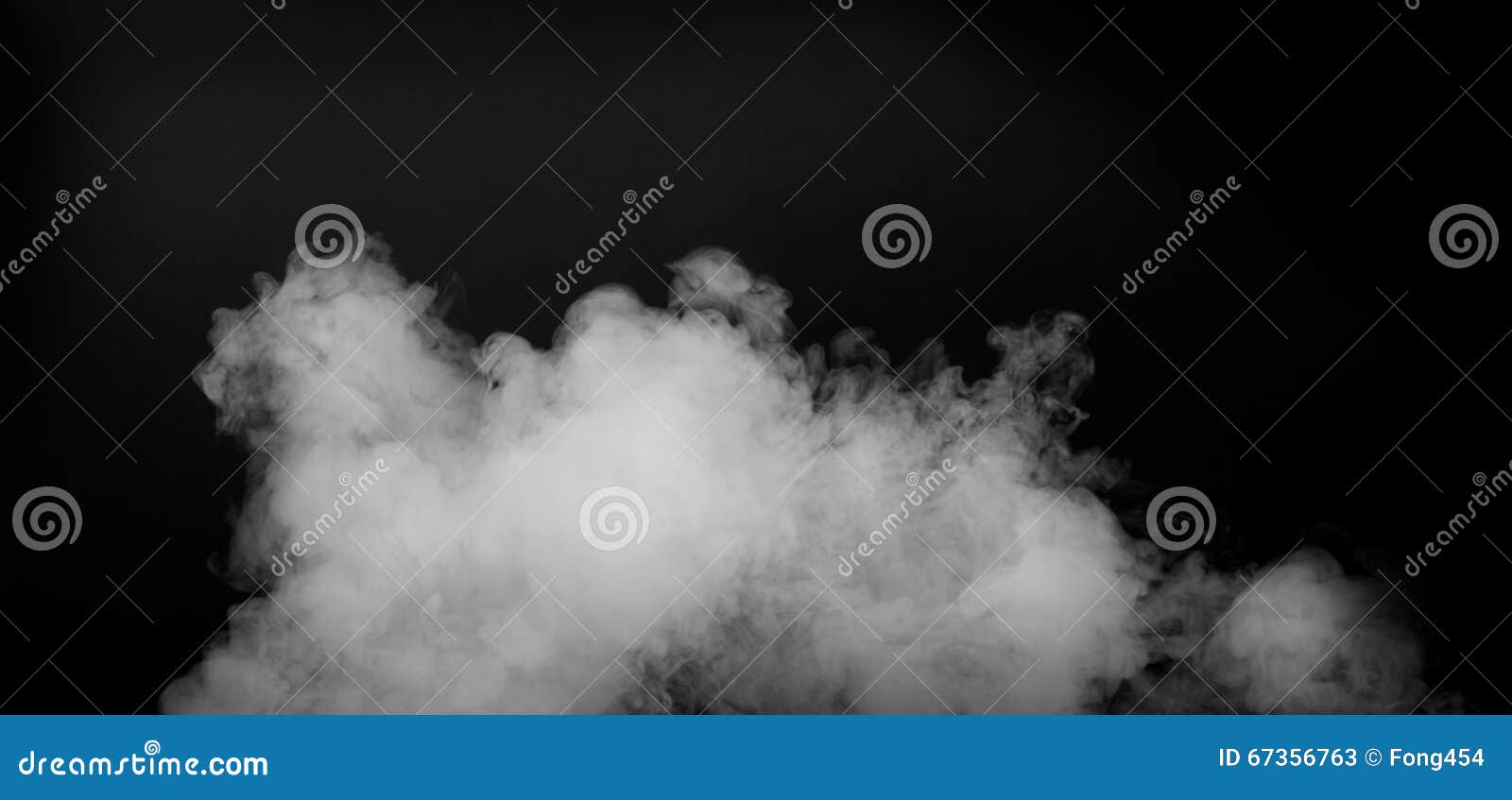 White Smoke Isolated on Black Background Stock Image - Image of ...