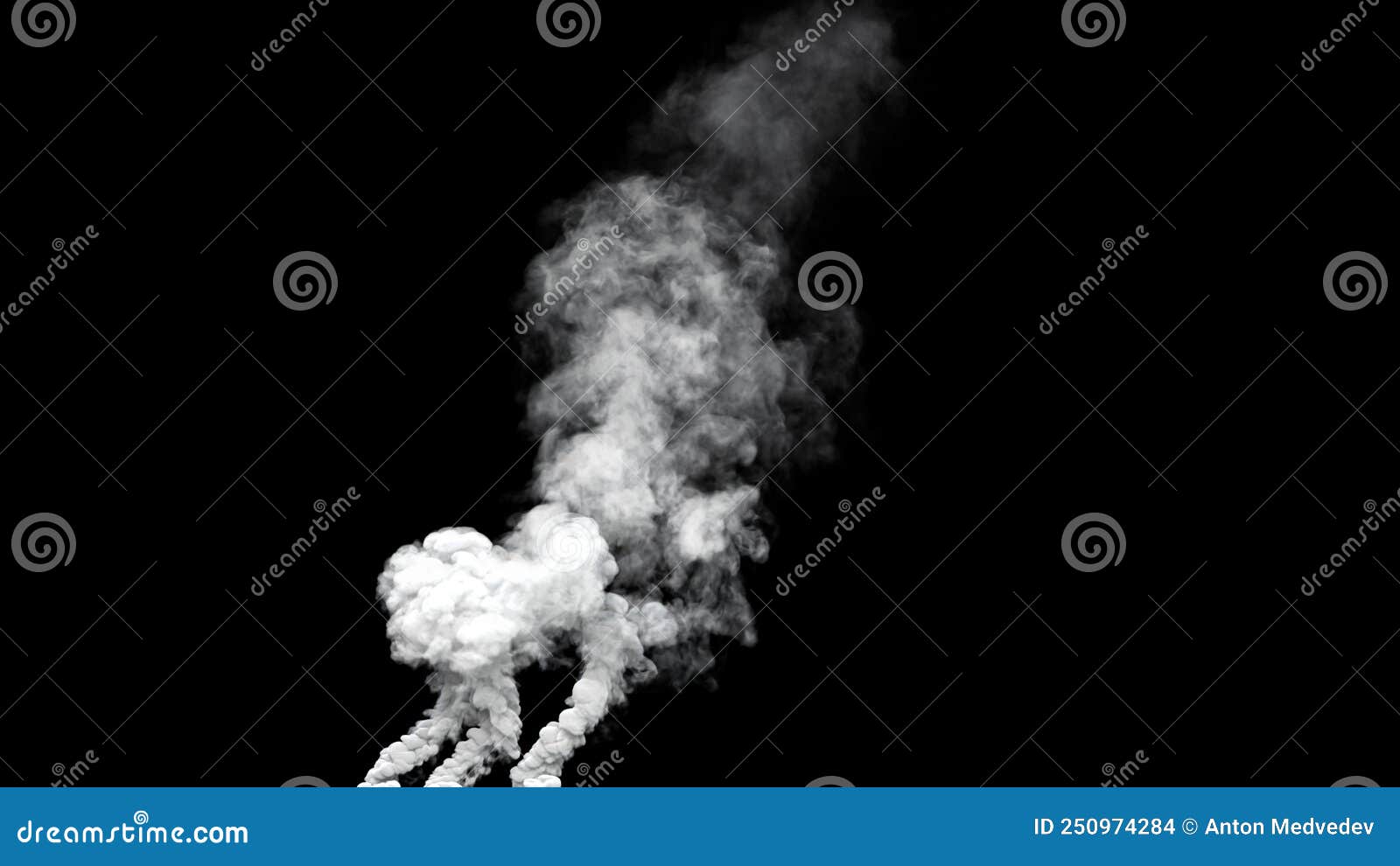 Pillars Of Smoke Rise Dramatically From An Industrial Chimney Stack ...