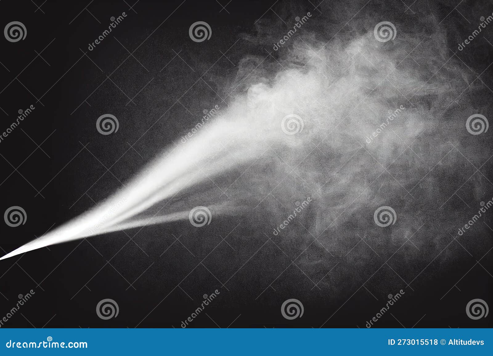 White Smoke Stream Blowing on Black Stock Photo - Image of flow ...