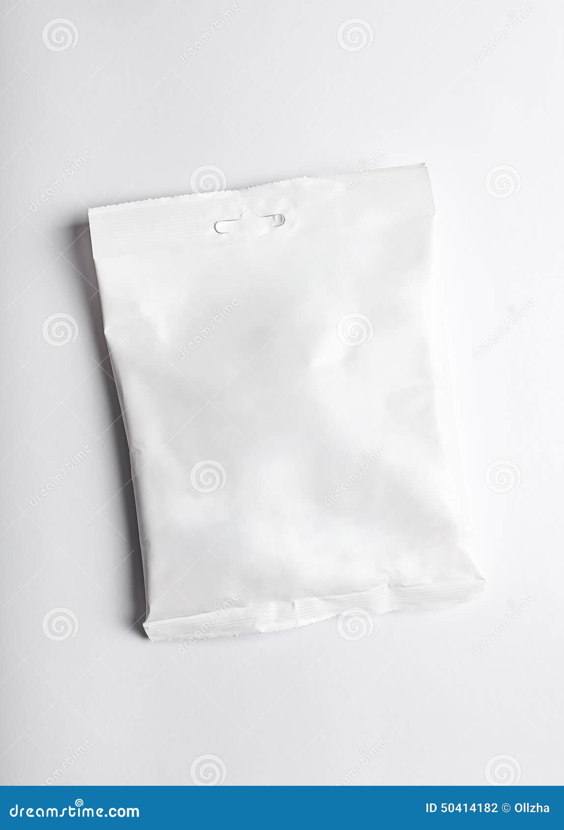 White Snack Food Package Mockup Stock Photo - Image of empty, snack ...