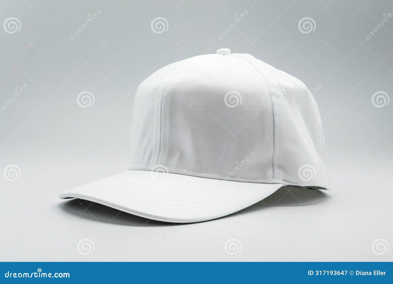 White Snapback with Copy Space for Text or Design Stock Illustration ...