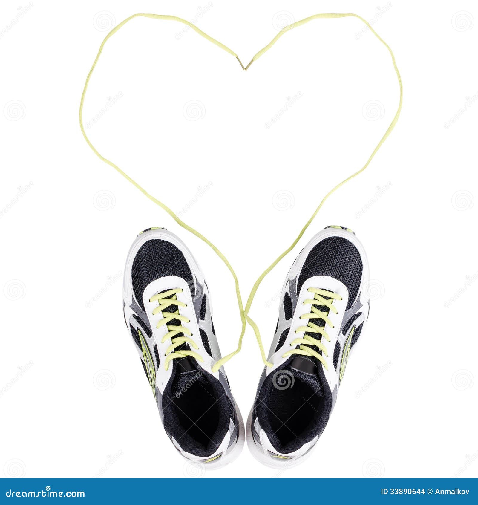 White Sneakers with Heart on White Stock Photo - Image of lifestyle ...