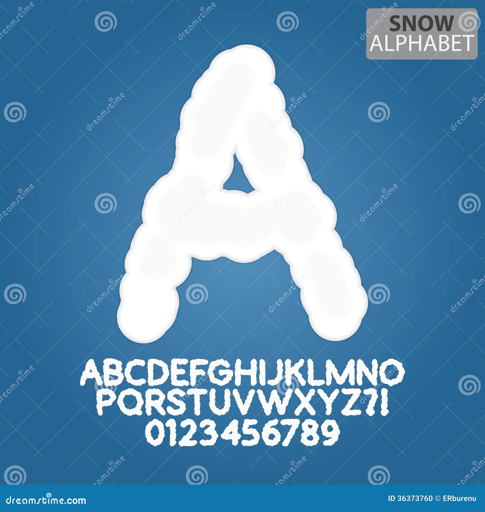 Snow Alphabet Letters Stock Photography | CartoonDealer.com #124861604