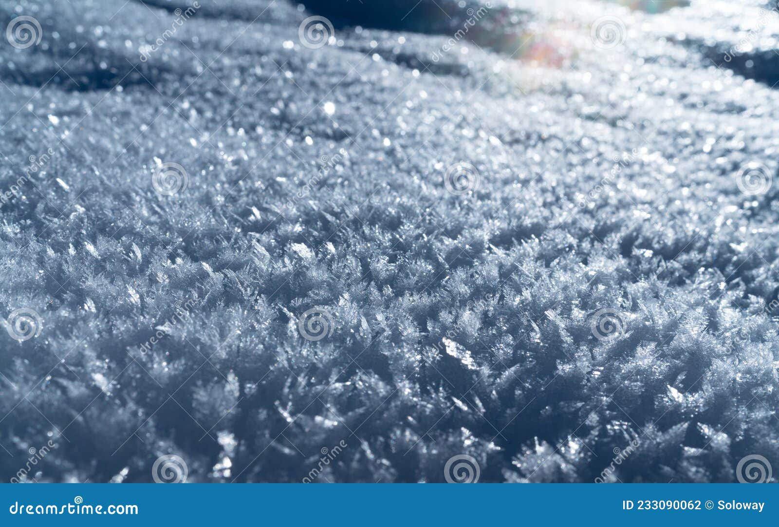 White Snow Crust Winter High Definition Image with Sun Back Light Stock ...