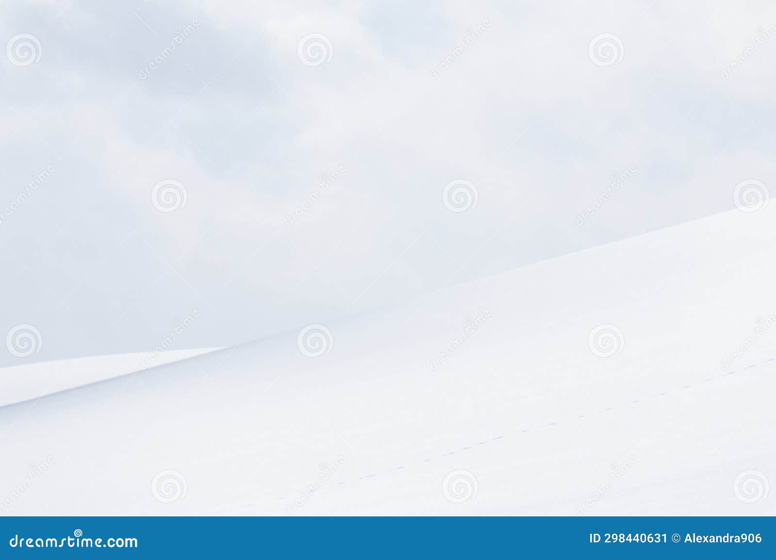 White Snow Empty Field Winter Landscape Background Stock Image - Image ...