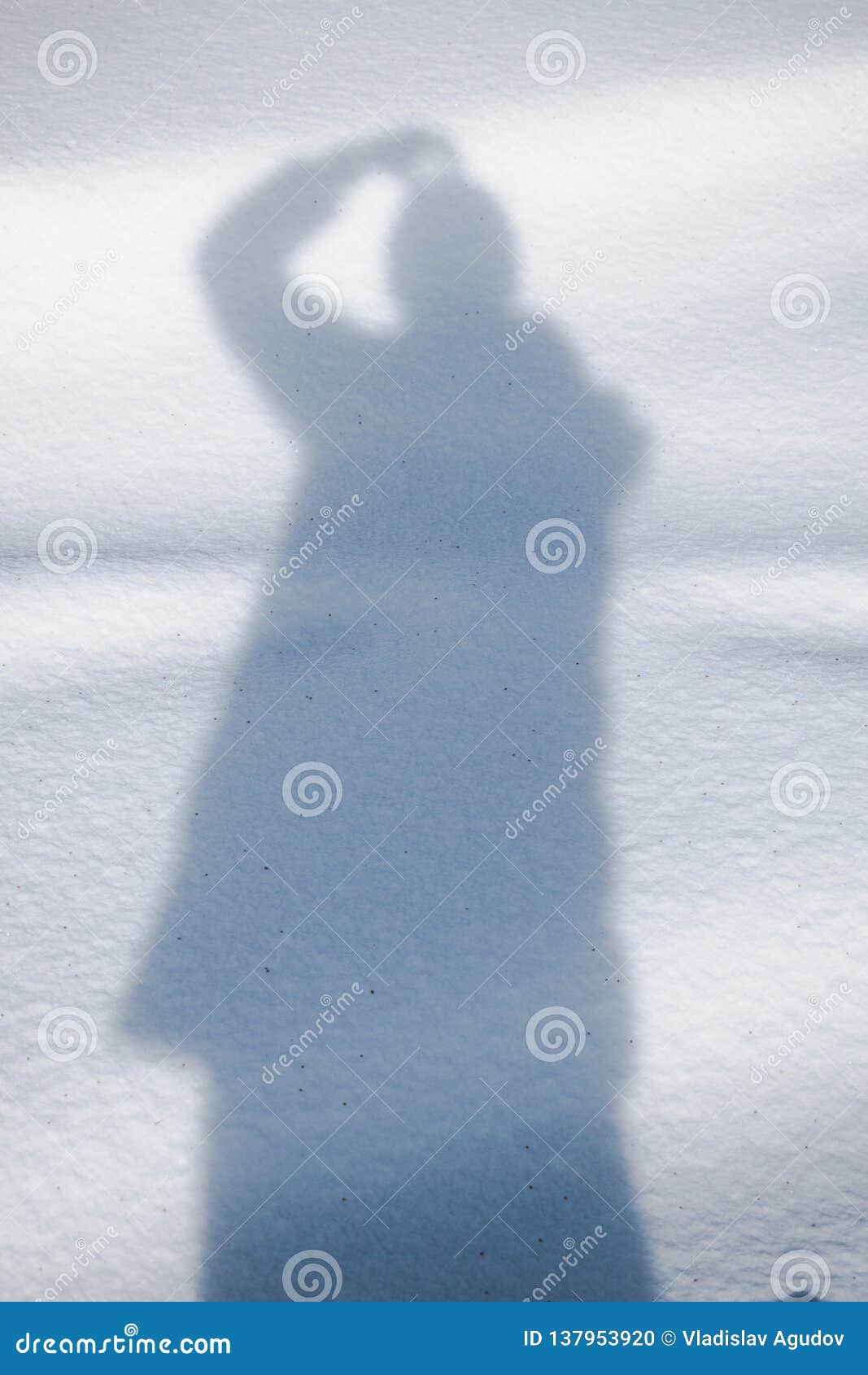 Shadow on clear snow stock photo. Image of small, somethingn - 137953920
