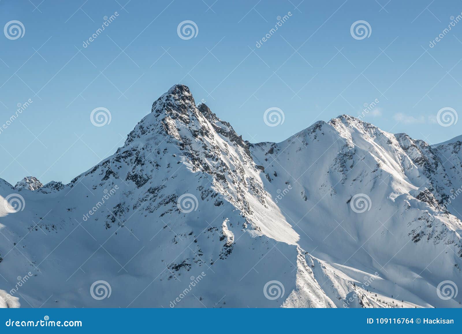 Snow on the Top of the Mountains Stock Photo - Image of mountain, races ...