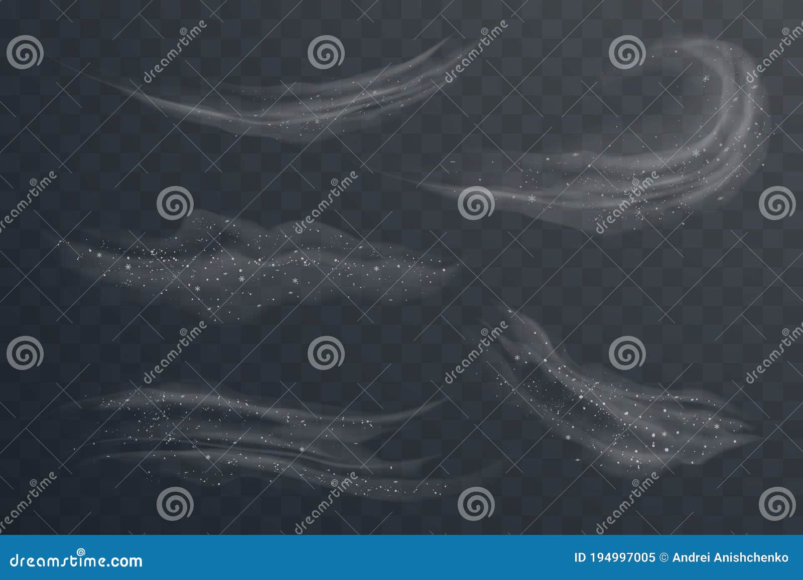 White Snow with Wind Effect Stock Vector - Illustration of smoke ...