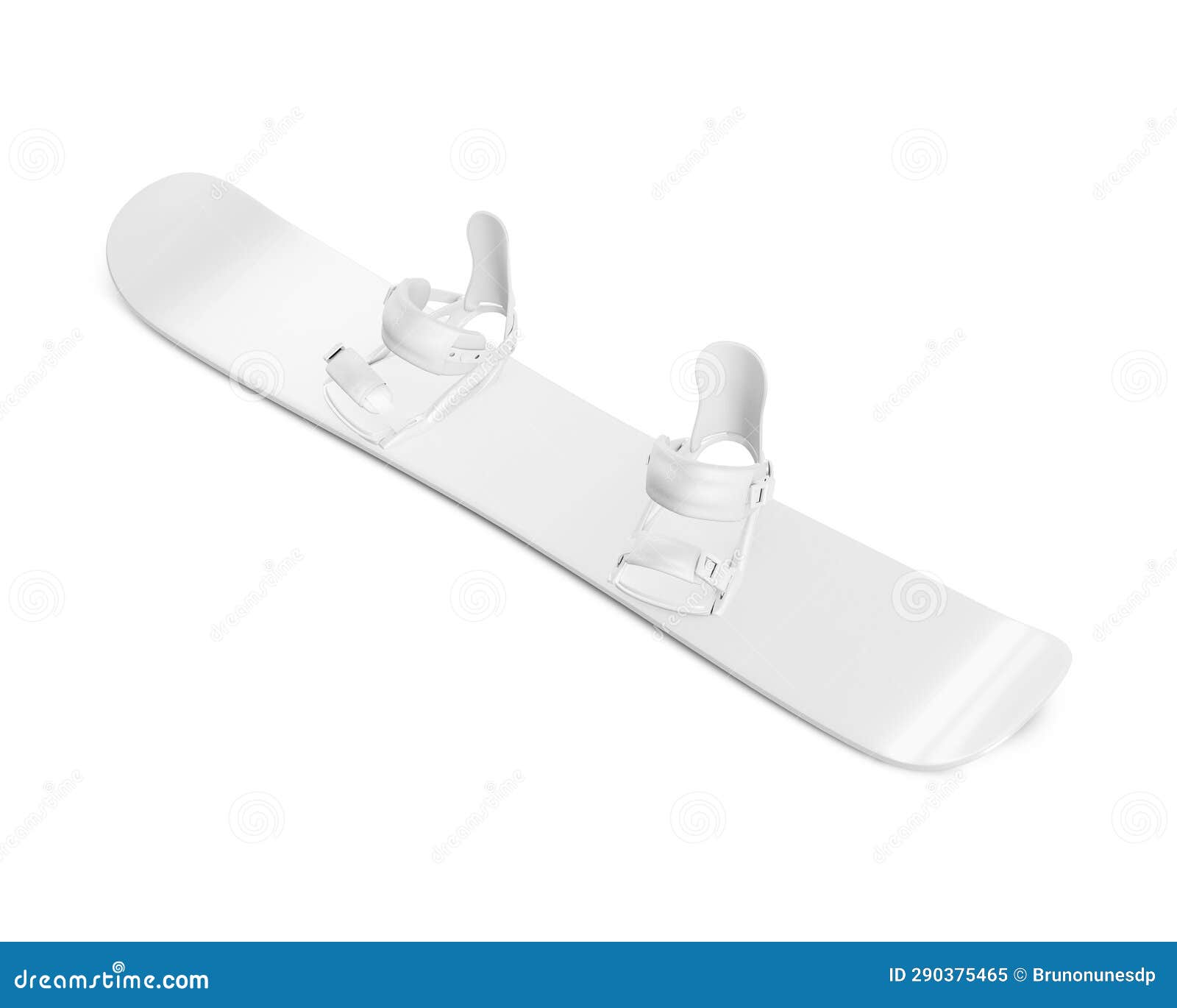 Snowboard Mockup - Front And Back View Stock Illustration ...