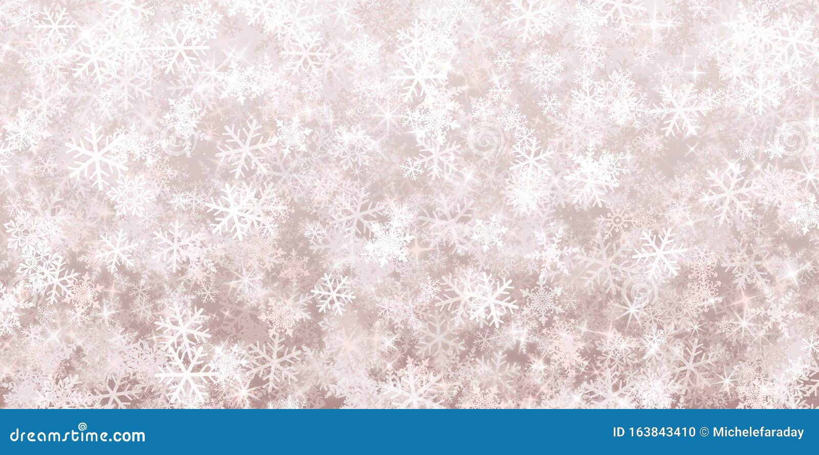 White Snowflake Falling on a Red Background. Stock Illustration ...