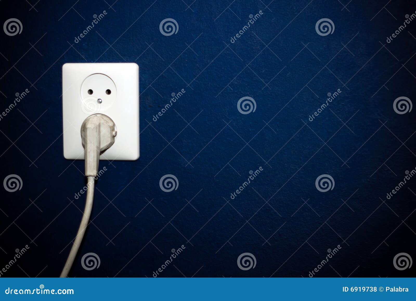 White Socket Front View Isolated On White Stock Illustration ...