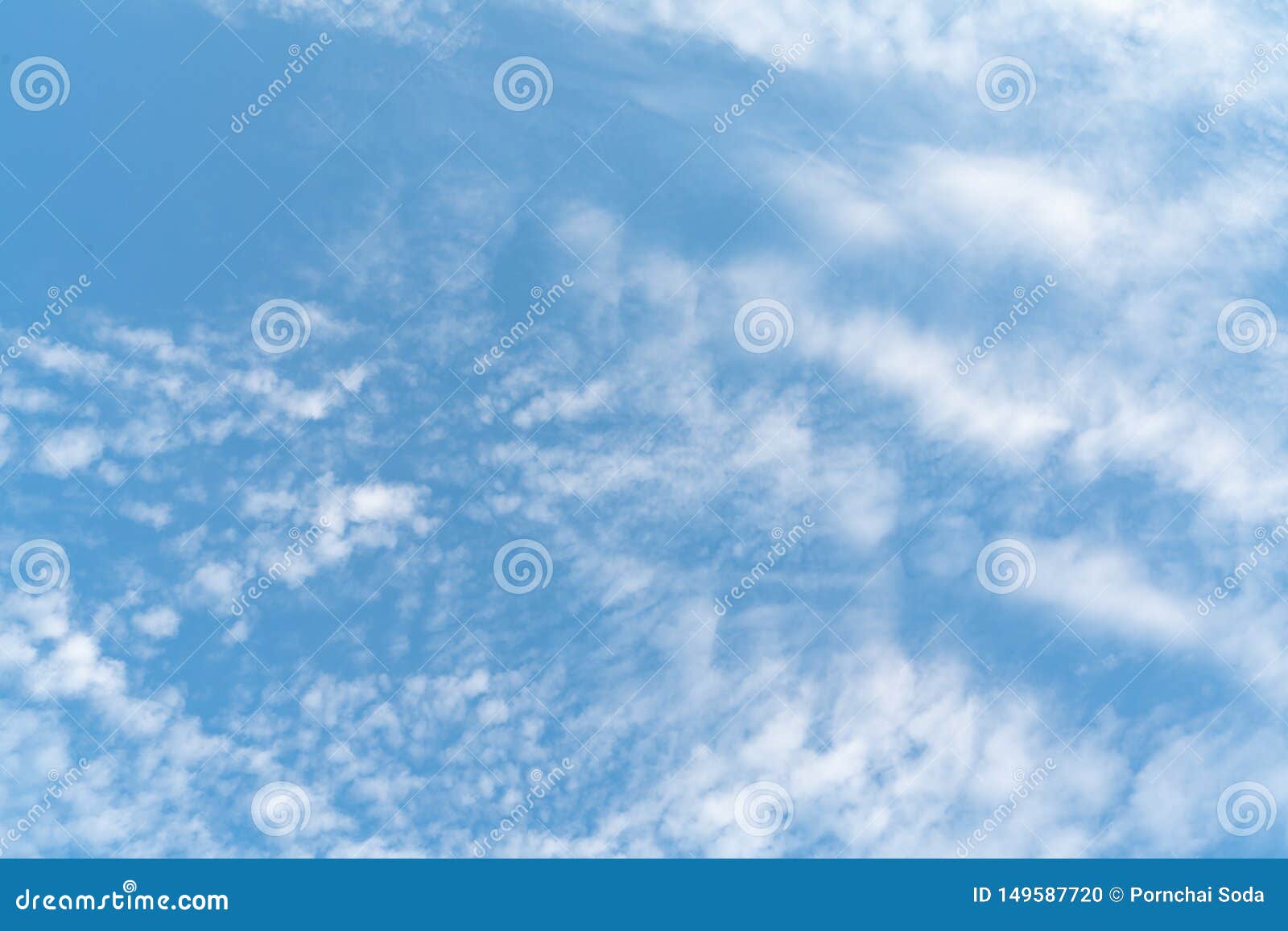 White Soft Cloud Texture on Blue Sky Backdrop Stock Photo - Image of ...