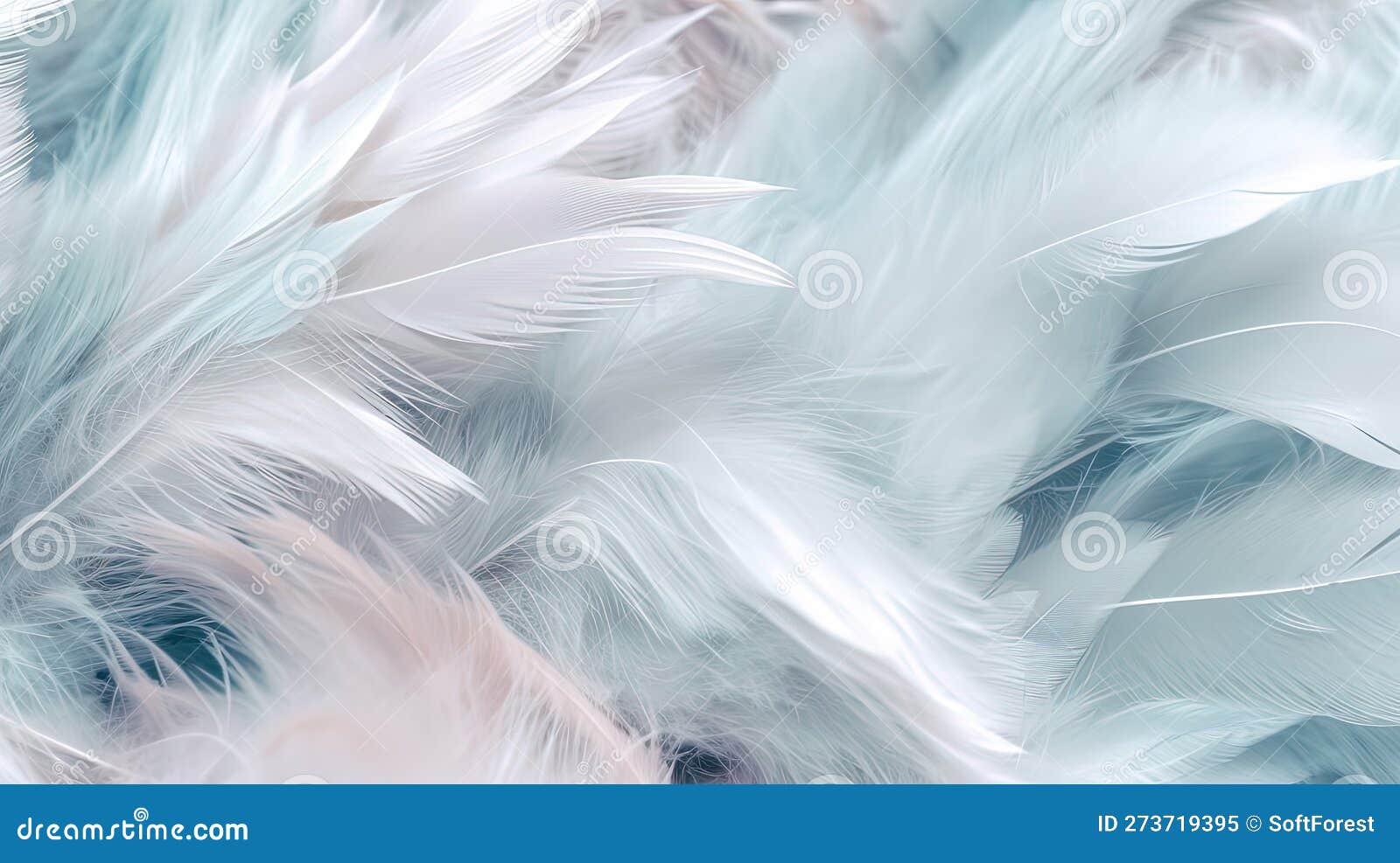 White Soft Feathers and Fur Pattern Texture Background. Pastel Color ...