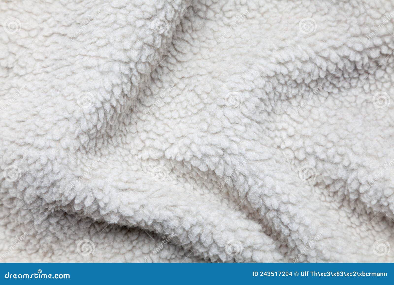 White Soft Fleece Inner Lining Fabric Background Texture Stock Photo ...