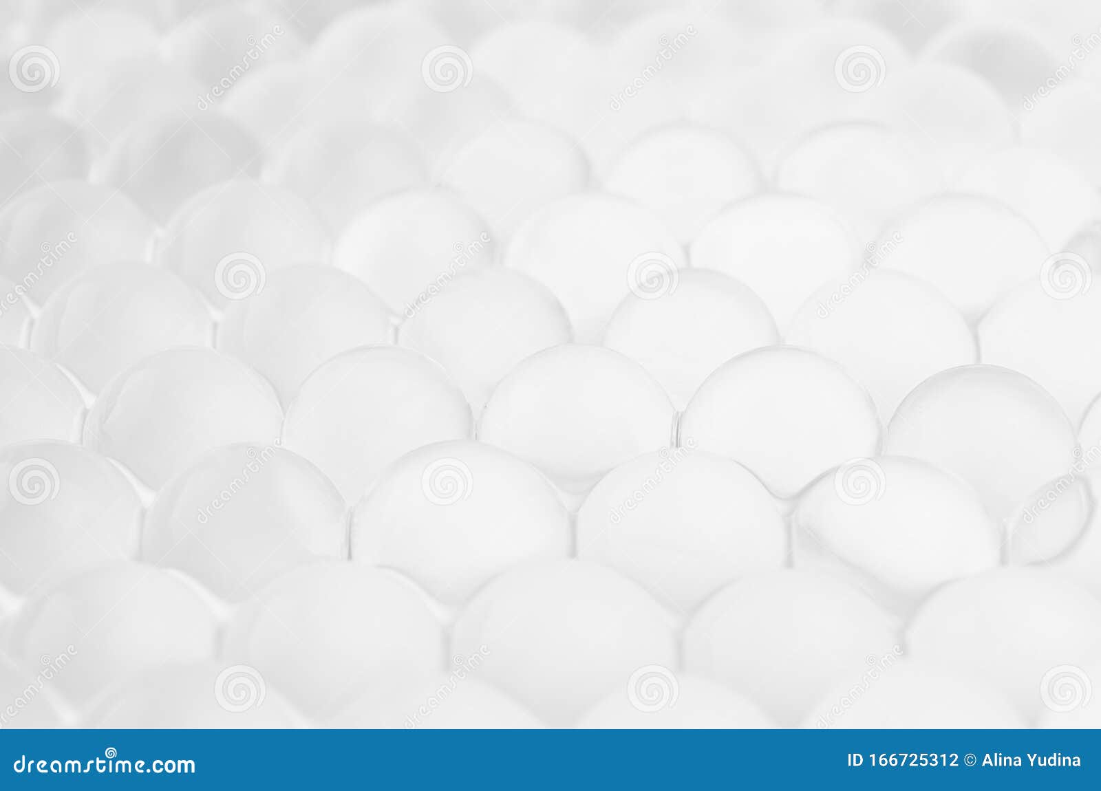 White Soft Light Bubbles Pattern of Hydrogel Balls As Contemporary ...