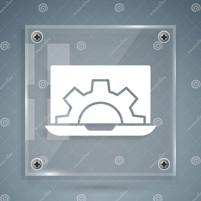 White Software, Web Development, Programming Concept Icon Isolated on ...