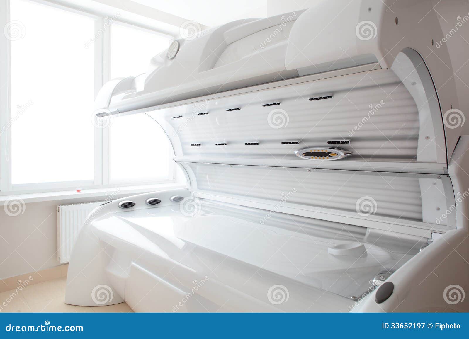 White Solarium in White Room Stock Image - Image of lighting, shiny ...