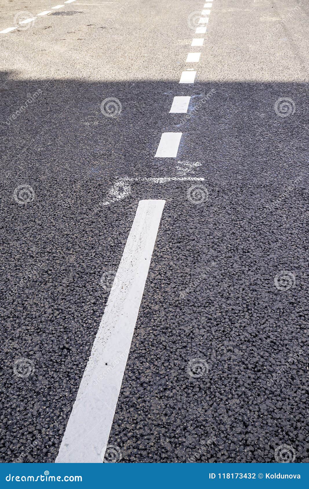 White Solid Lines Turning into Intermittent on the New Asphalt R Stock ...