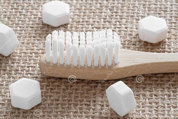 Solid toothpaste tablet stock photo. Image of toothpaste - 285557116