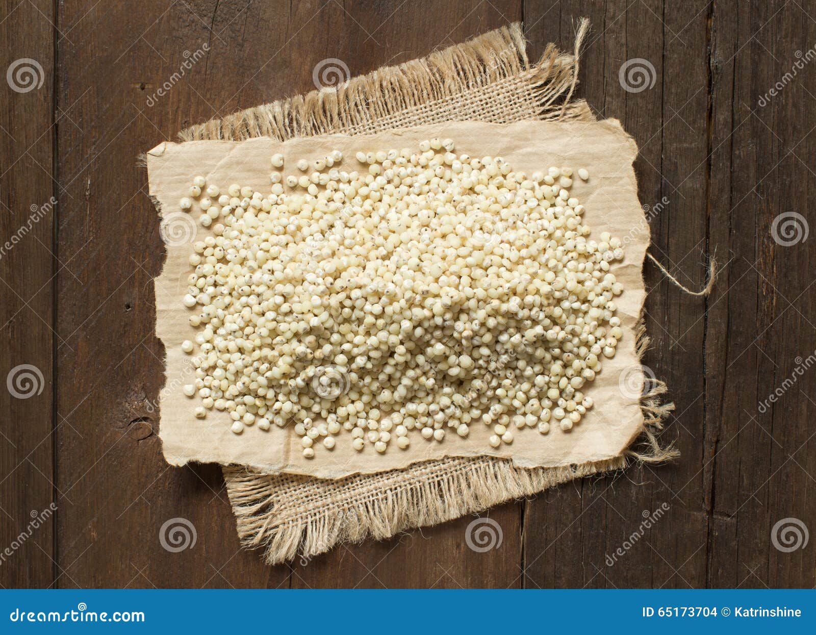 White Sorghum grain stock photo. Image of wood, closeup - 65173704