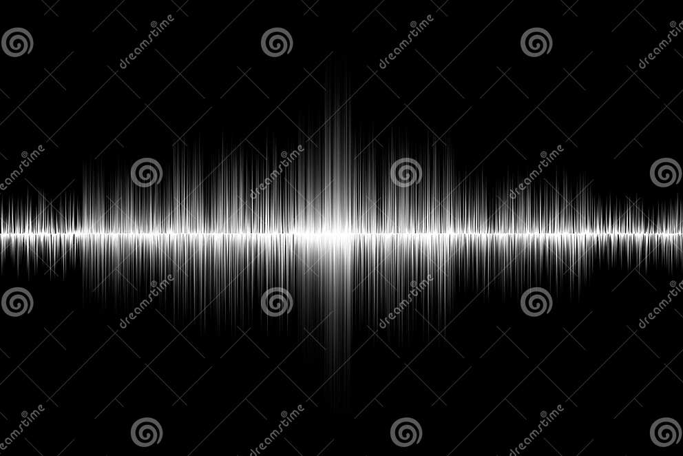 White Sound Wave Background Stock Photo - Image of techno, music: 62697268