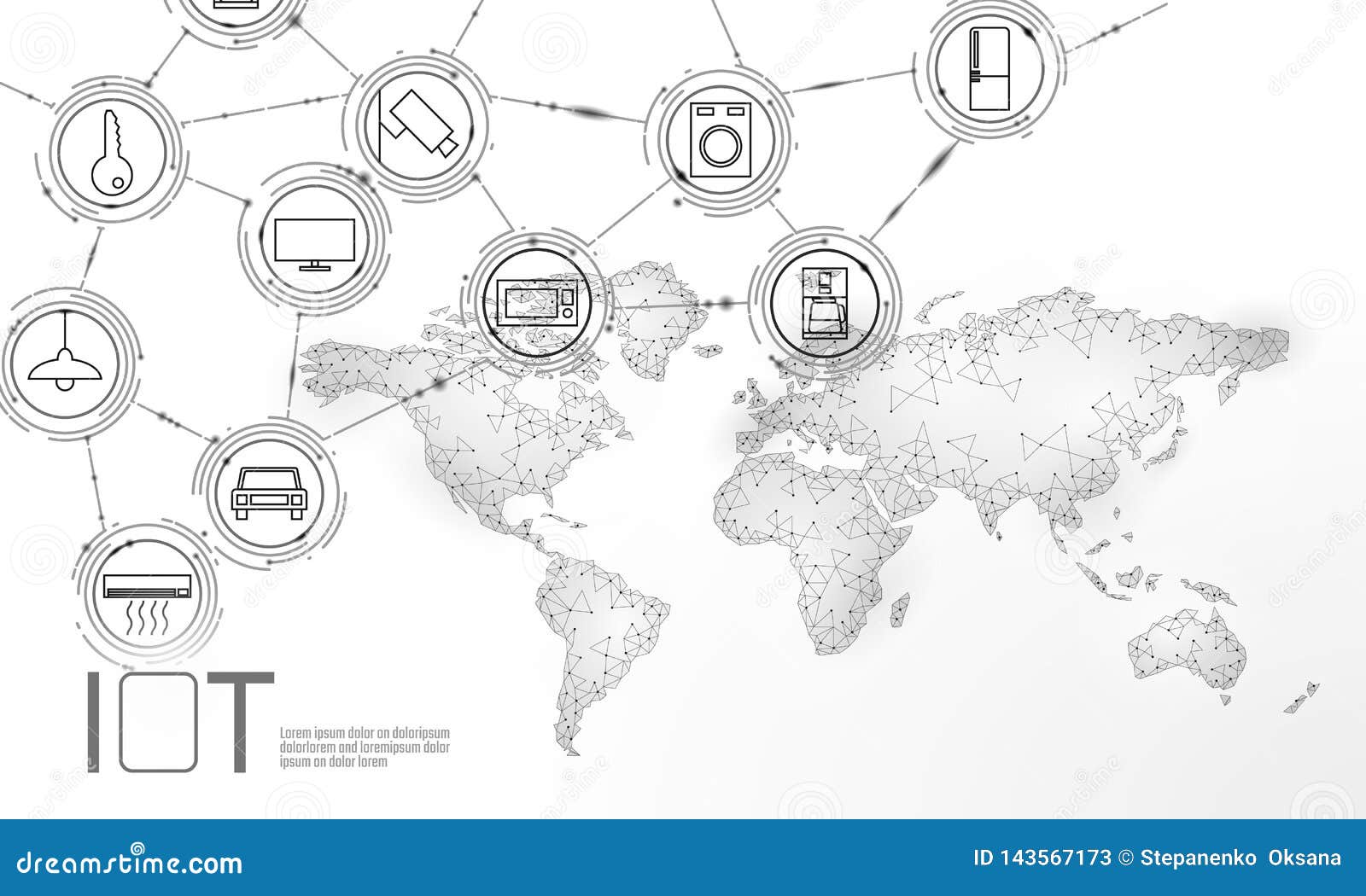 White Space Planet Earth Internet of Things Icon Innovation Technology ...