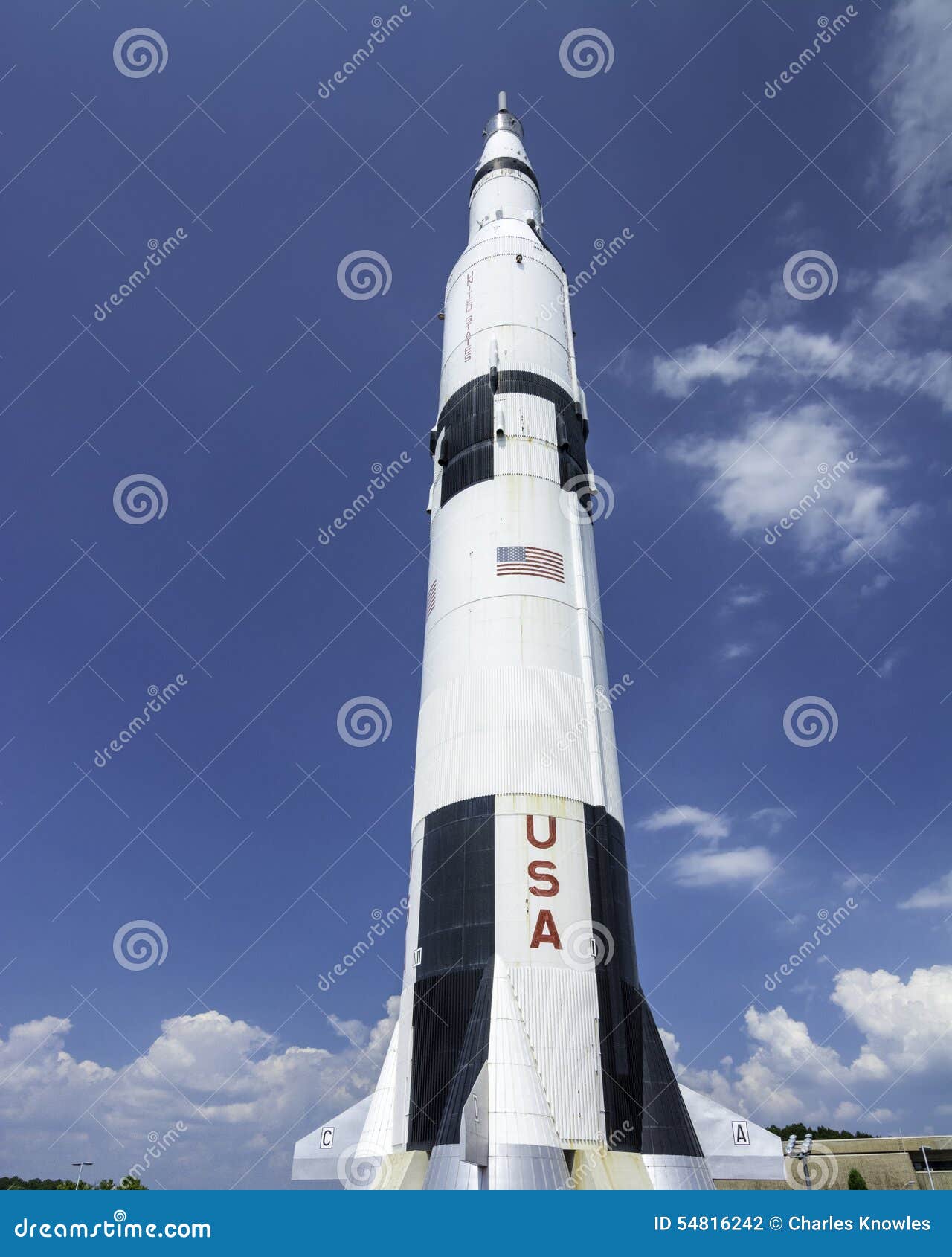 White Space Rocket and Blue Sky Stock Photo - Image of display, travel ...