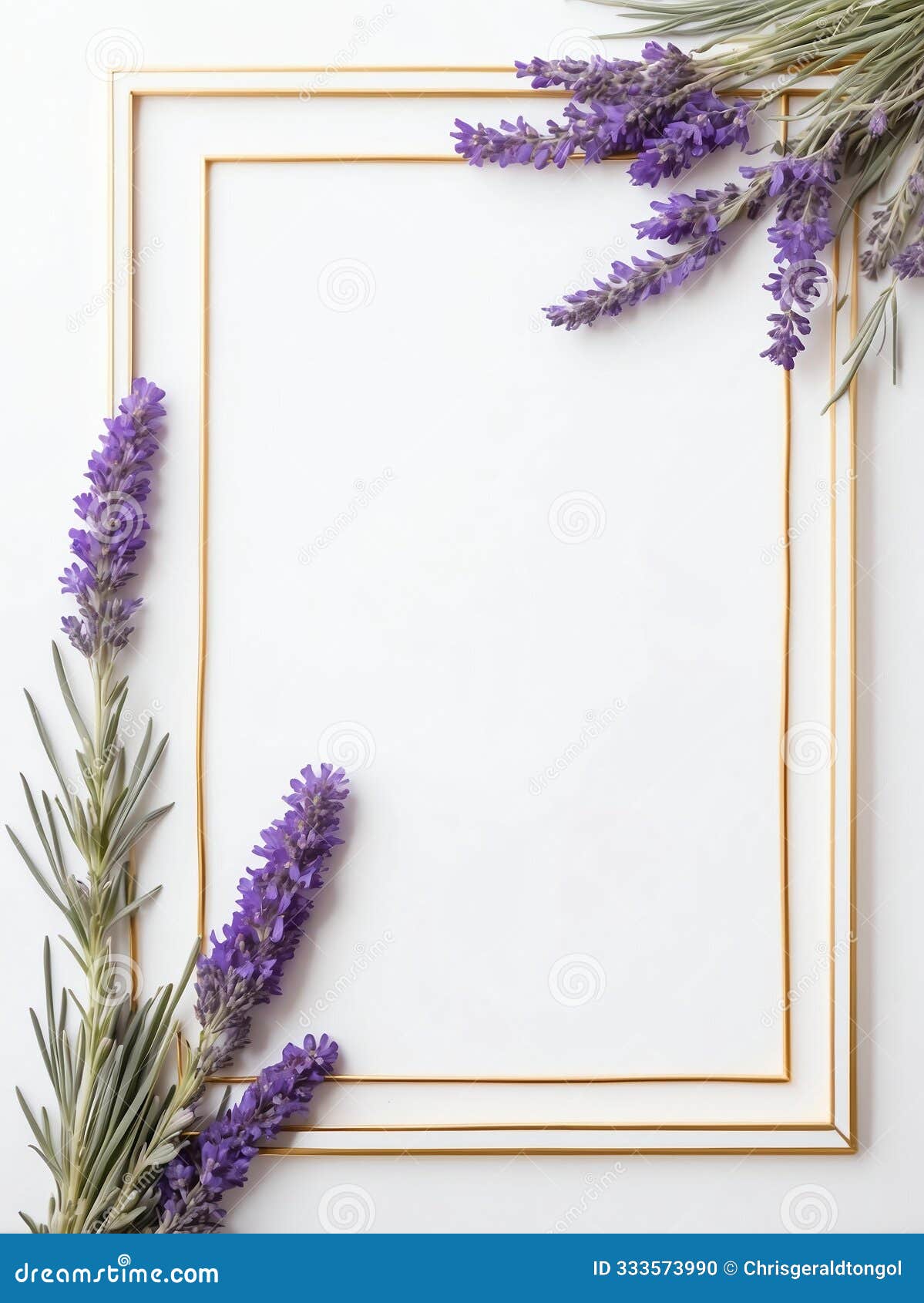 White Space for Text with Floral Border Ai Generated Stock Illustration ...