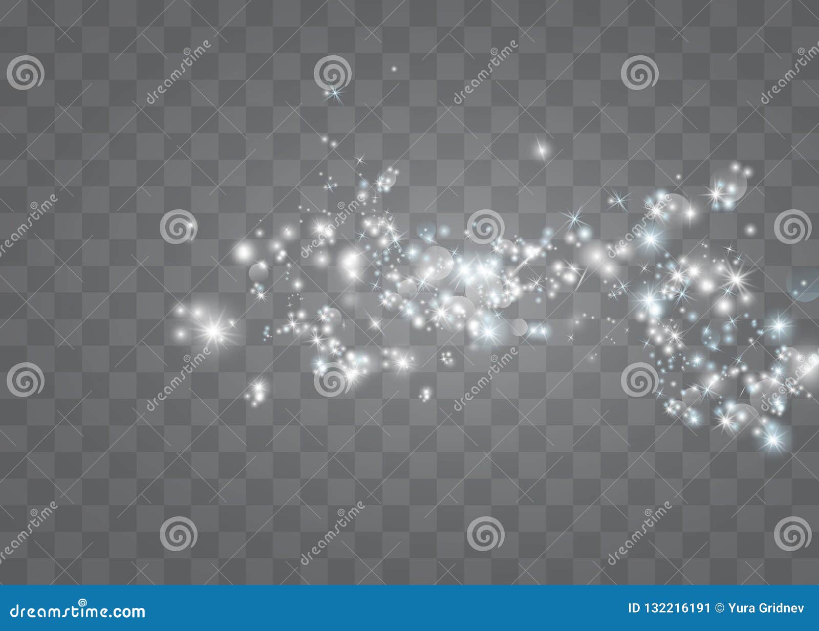 White Sparks Glitter Special Light Effect. Vector Sparkles on ...