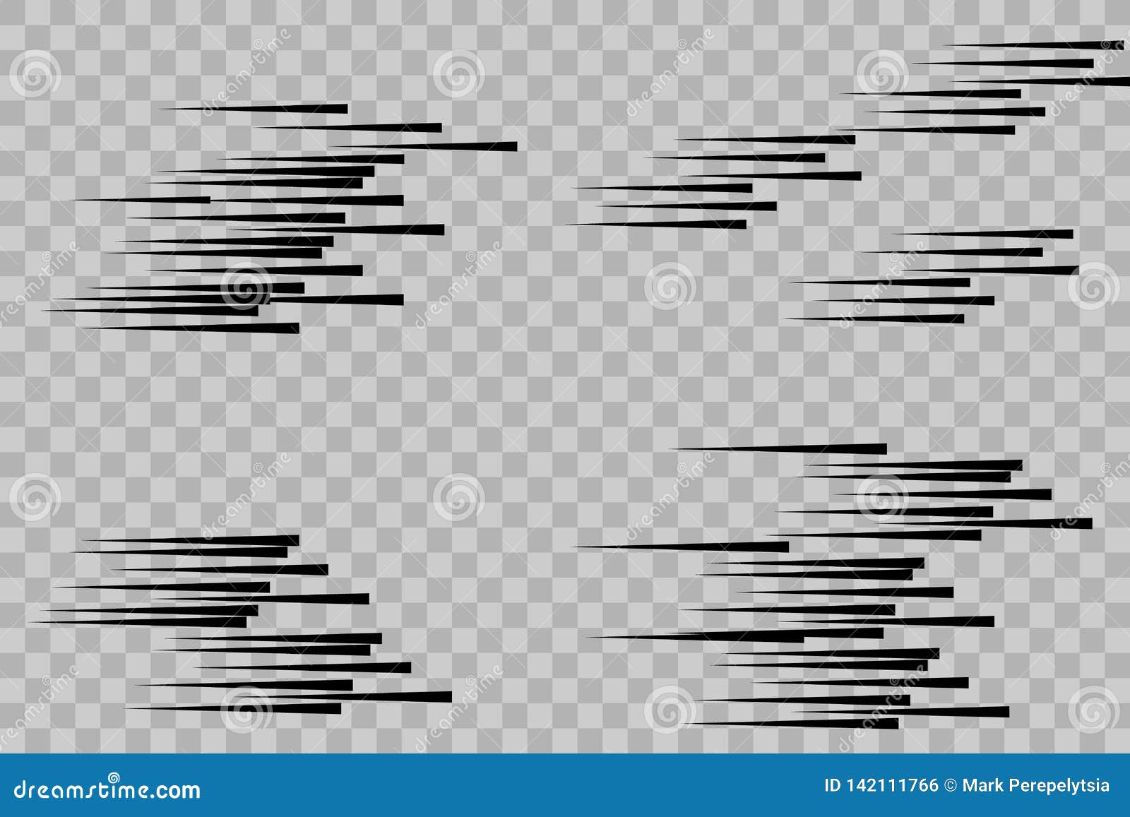 Speed Lines Signs Isolated. Stock Vector - Illustration of radial ...