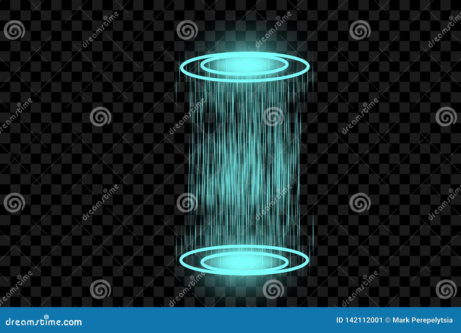 Magic Fantasy Portal. Futuristic Teleport. Light Effect. Stock Vector ...