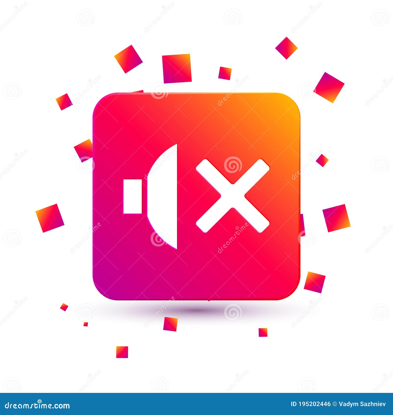 Speaker, Mute Isometric Icon. 3d Line Art Technical Drawing. Editable ... Speaker, Mute Isometric Icon. 3d Line Art Technical Drawing. Editable ...