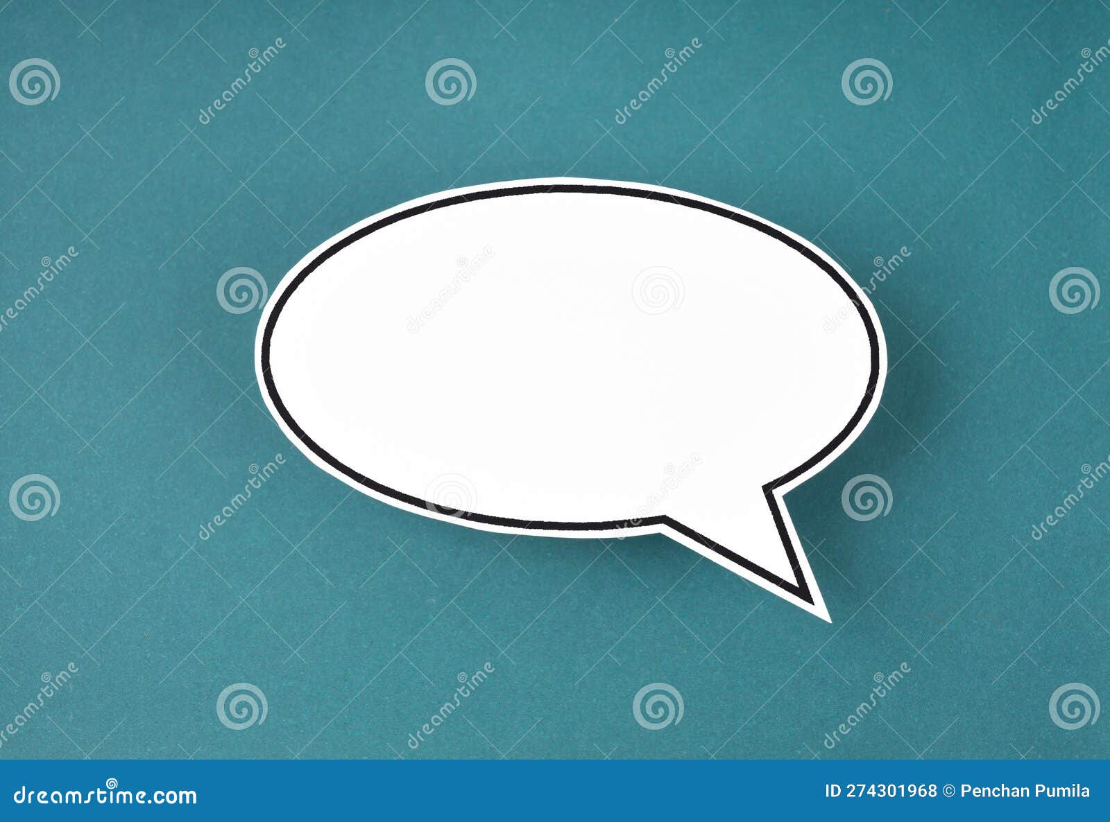 The White Speech Bubble Shaped Post it Note on Green Background with ...