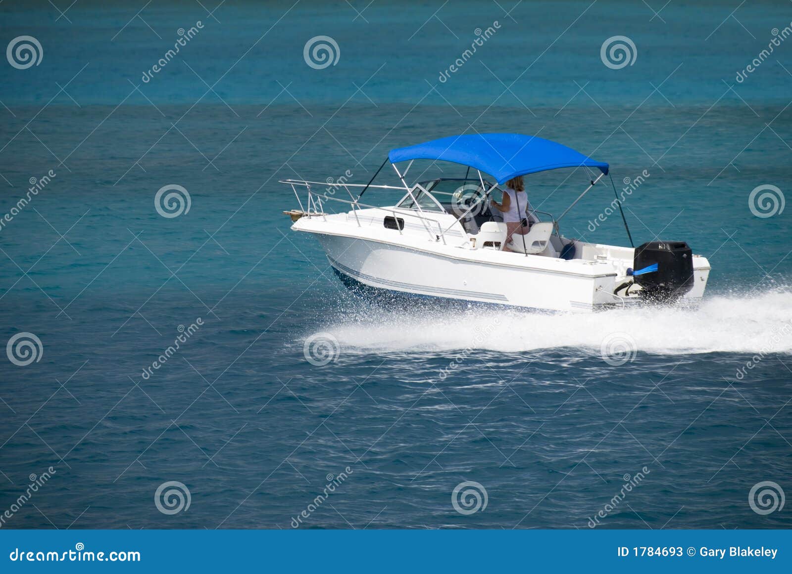 White Speedboat stock image. Image of cruise, energy, competition - 1784693