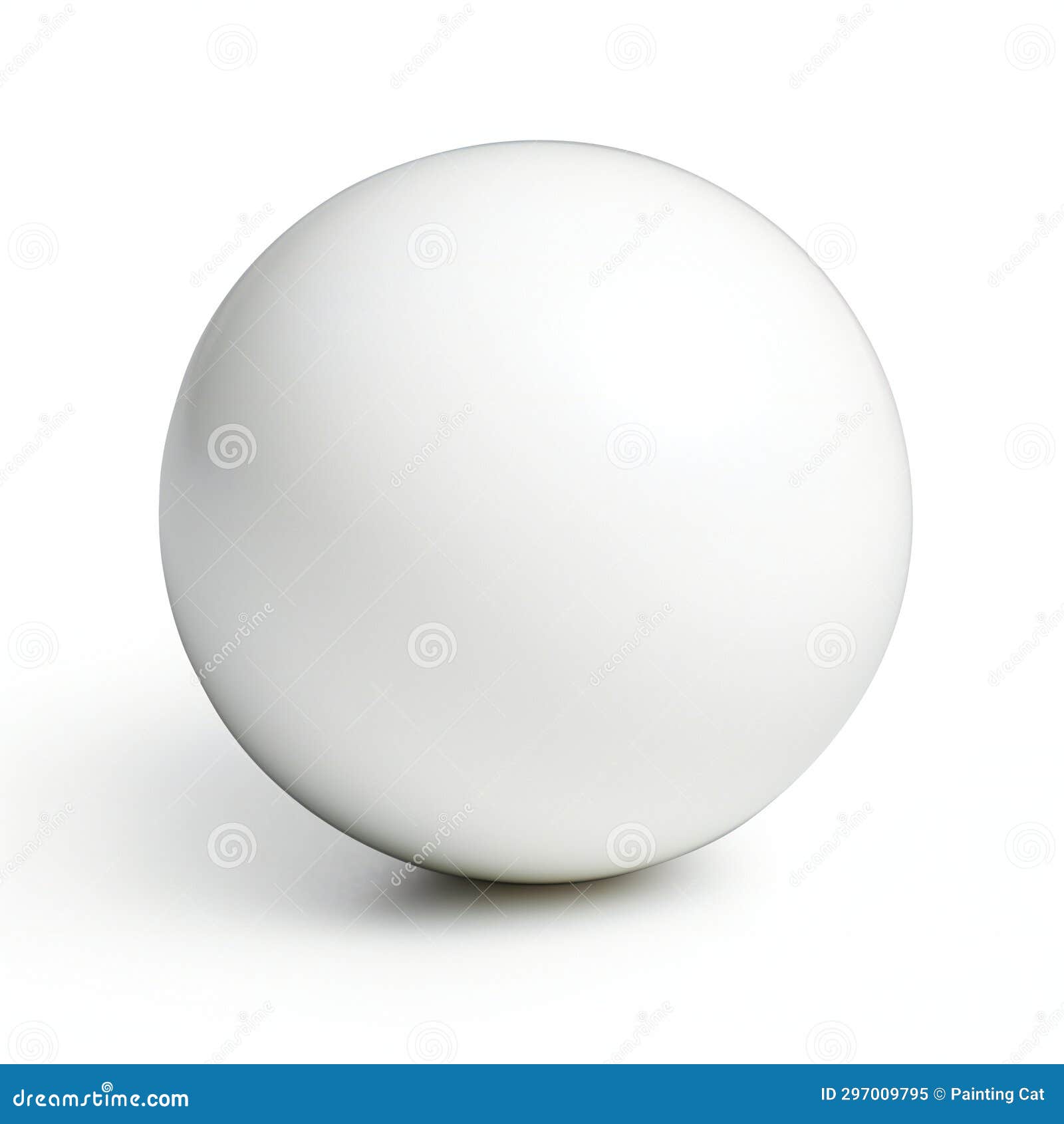 A White Sphere Isolated on a White Background Stock Illustration ...