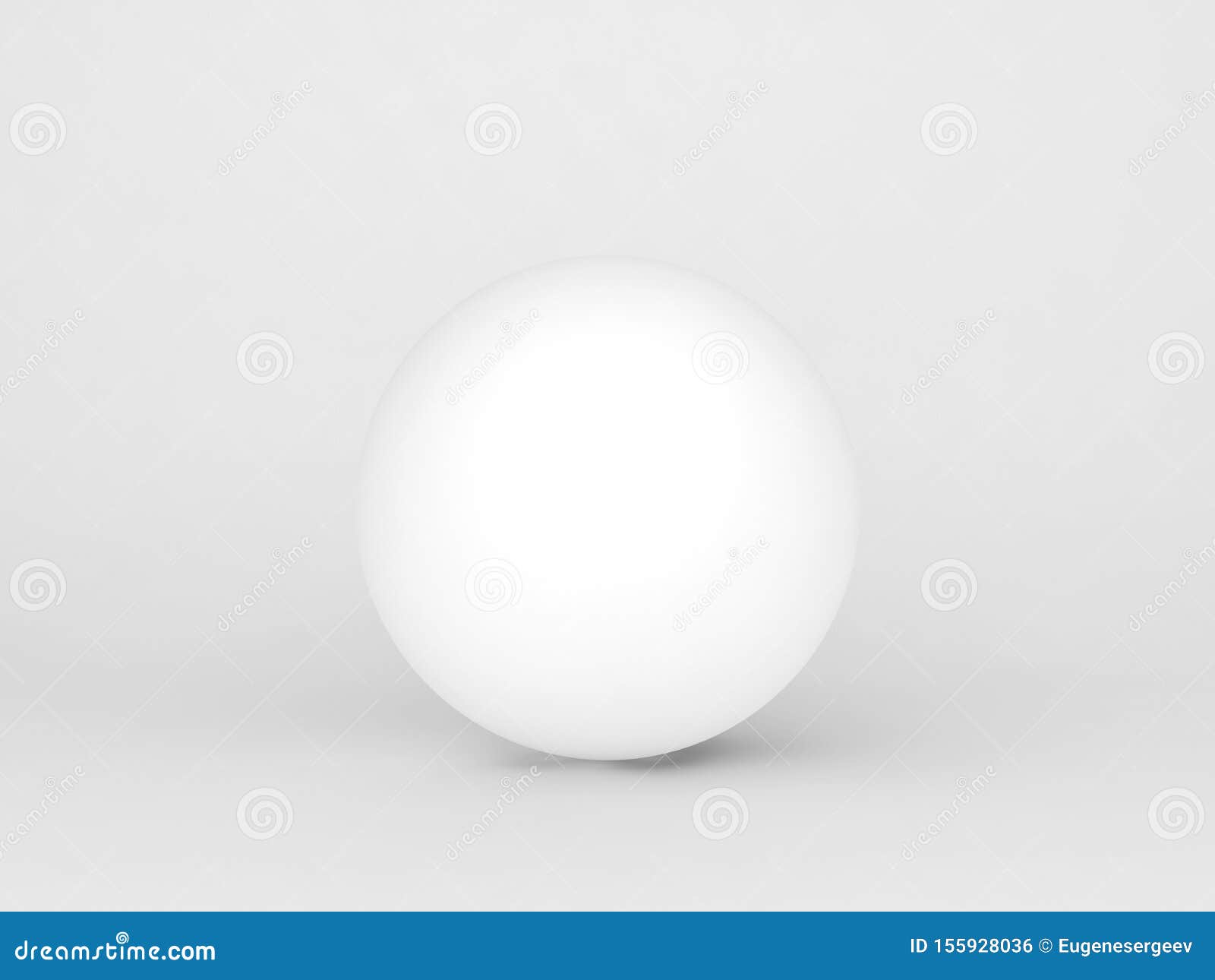 White Spherical 3d Object with Soft Shadow Stock Illustration ...
