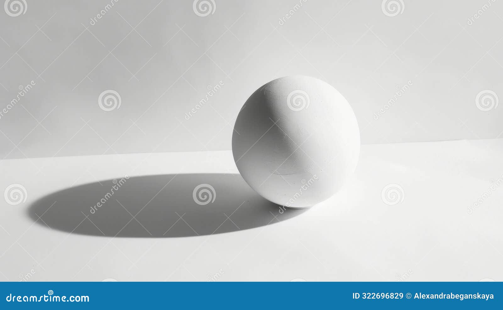 White Spherical Object on a White Background Stock Illustration ...