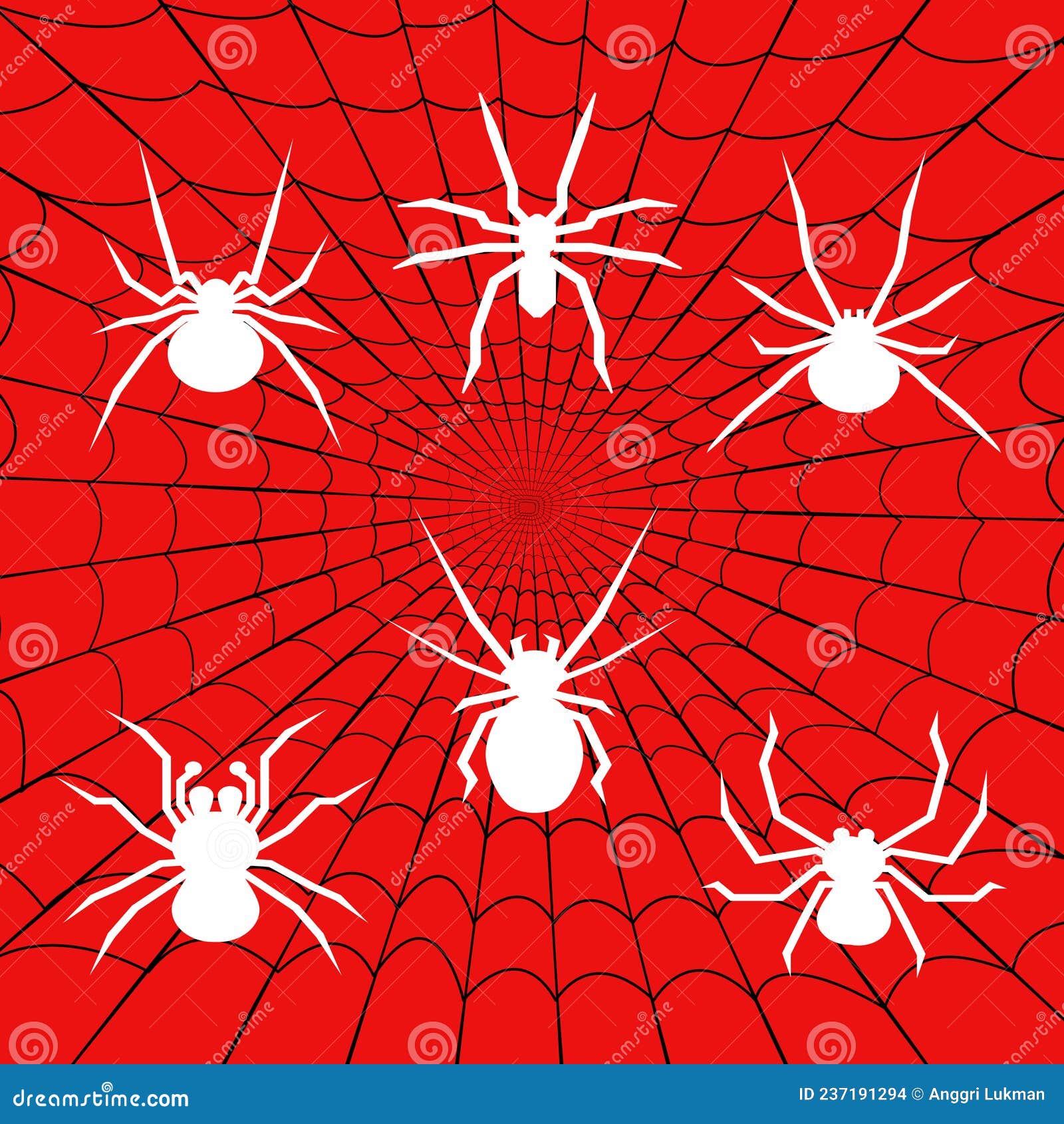 White Spider Logo Collection Illustration Stock Vector - Illustration ...