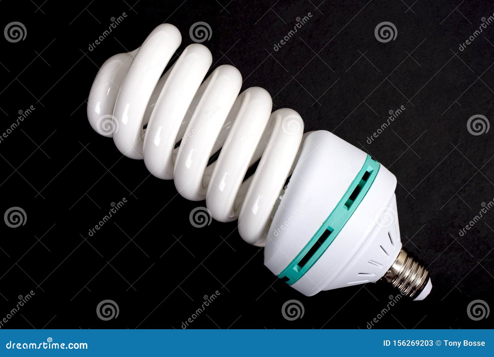 Spiral LED Light Bulb stock image. Image of bright, nighttime - 156269203