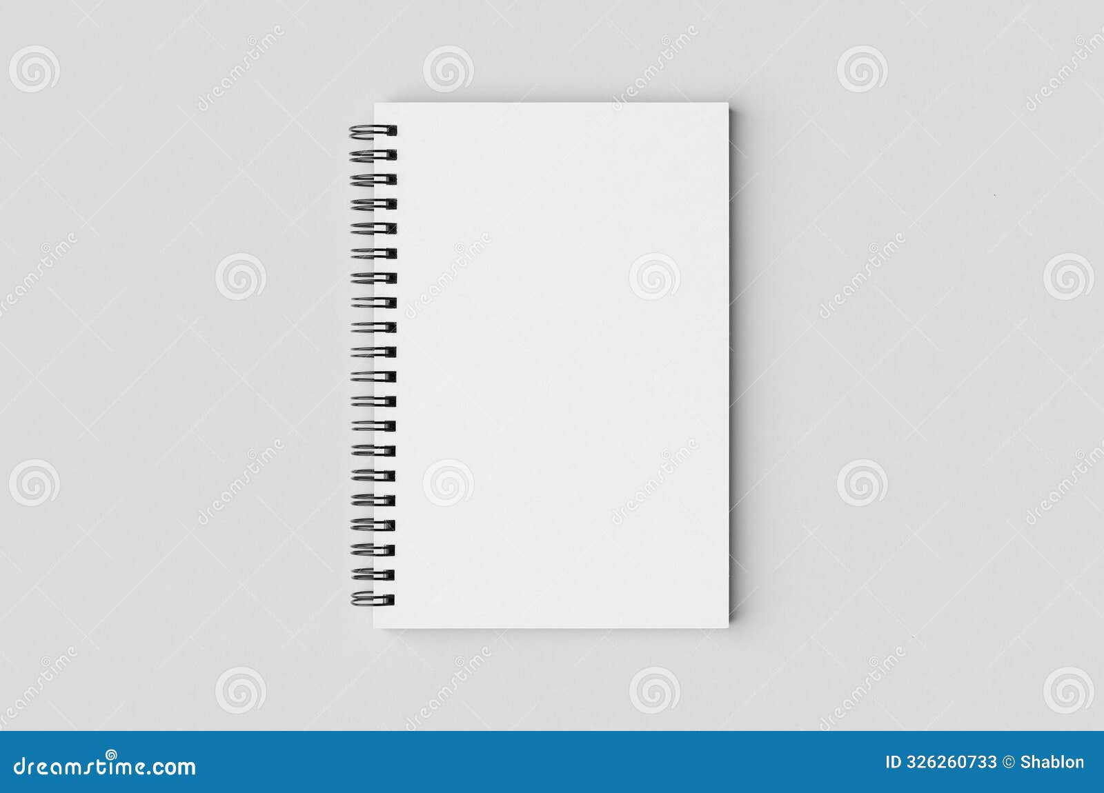 White Spiral Notebook Mockup Stock Image - Image of mock, object: 326260733