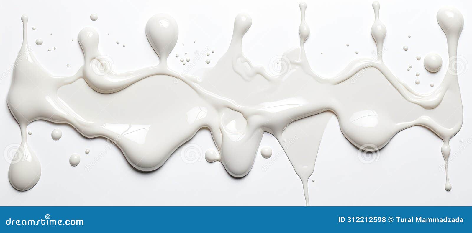 A White Splash of Paint on a White Surface, a Subtle Gesture in the ...