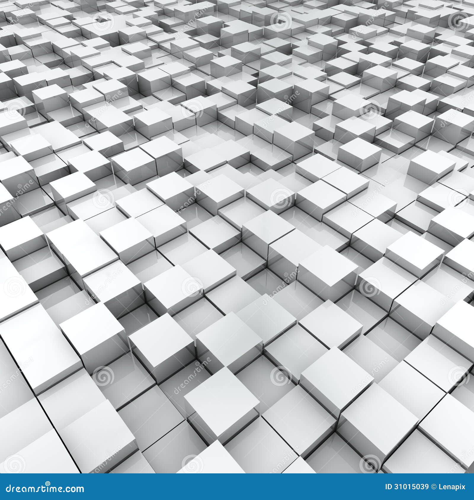 White split-level cubes stock illustration. Illustration of lines ...