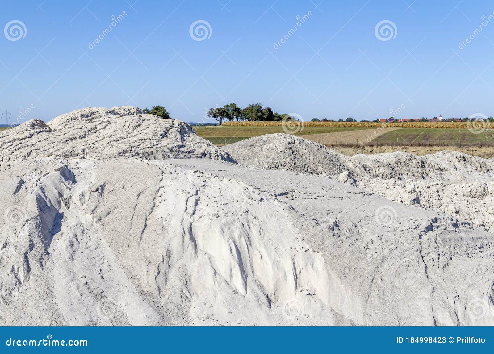 White spoil pile stock image. Image of climate, sunny - 184998423